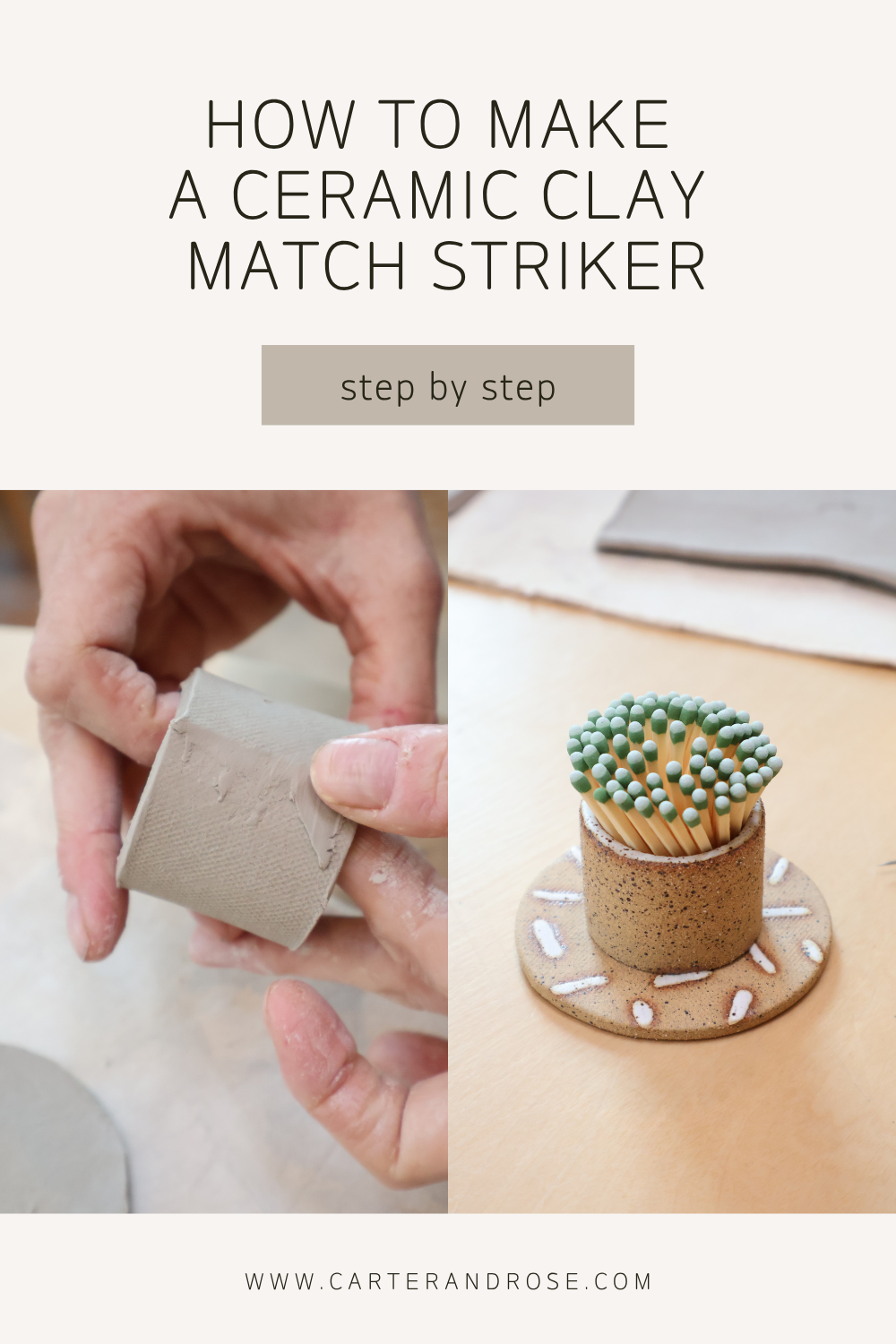 DIY Match Striker - Carter + Rose