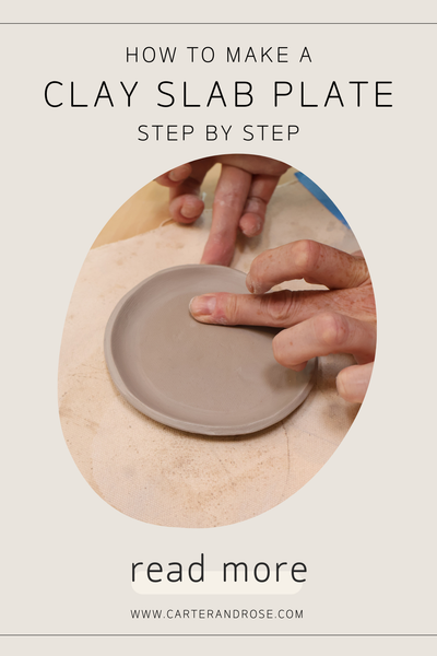 How to Make a Clay Slab Plate - Carter + Rose